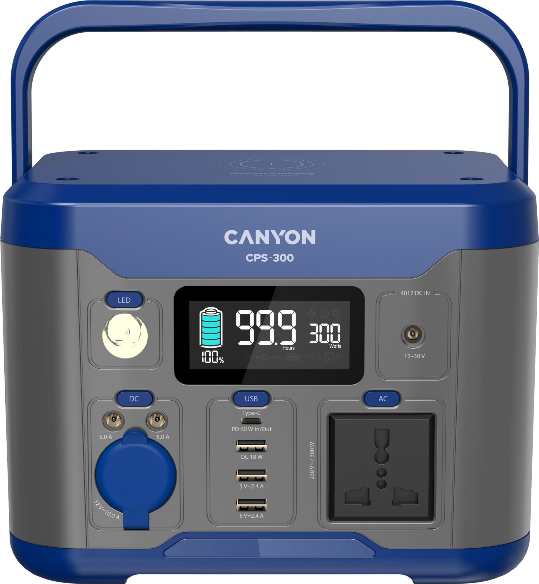 Зарядна станція Canyon CPS-300 296Wh 80000mAh 300W (CND-PS13UNS ...