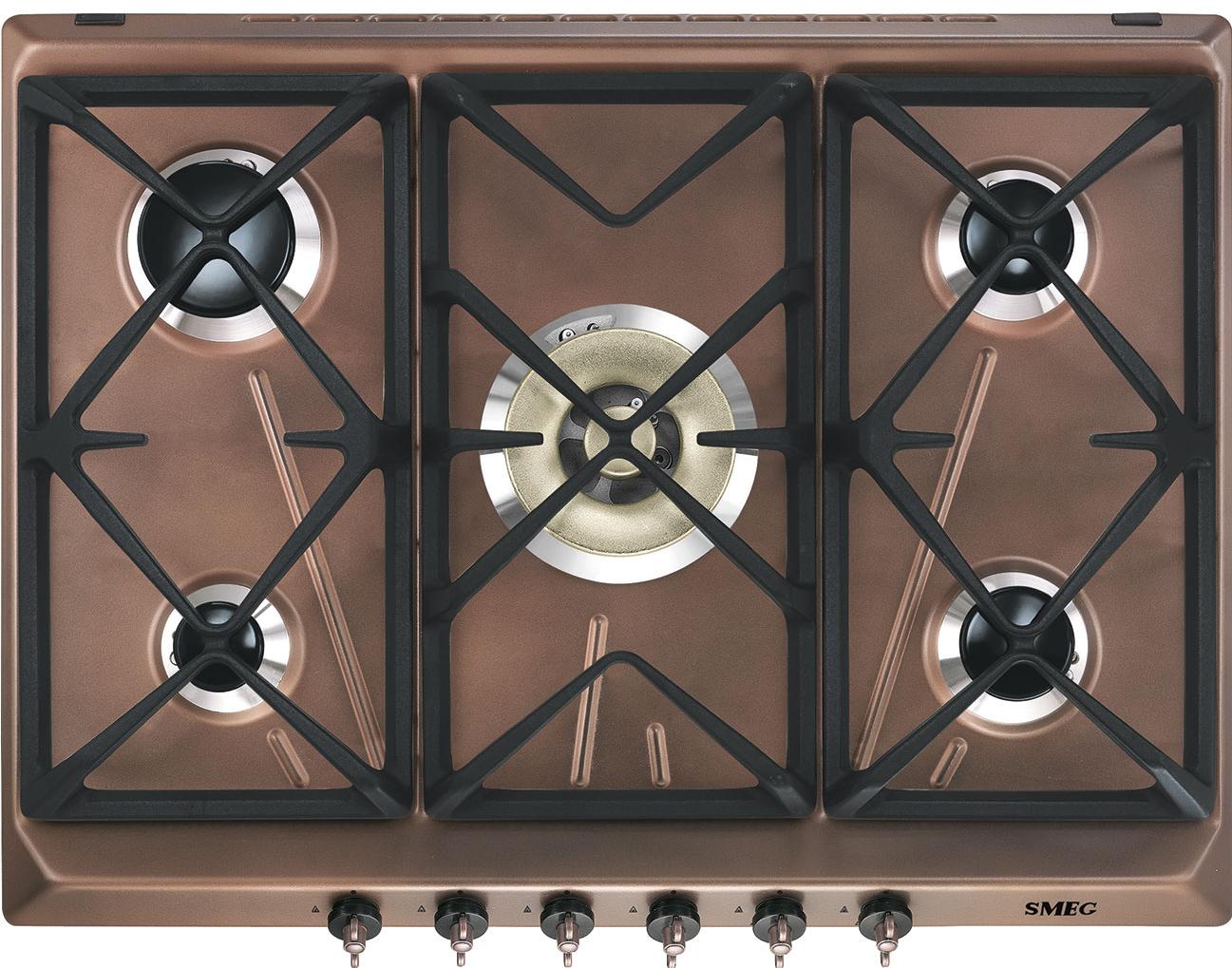 Газова варильна поверхня Smeg Coloniale Copper SRV876RAGH – купити в ...