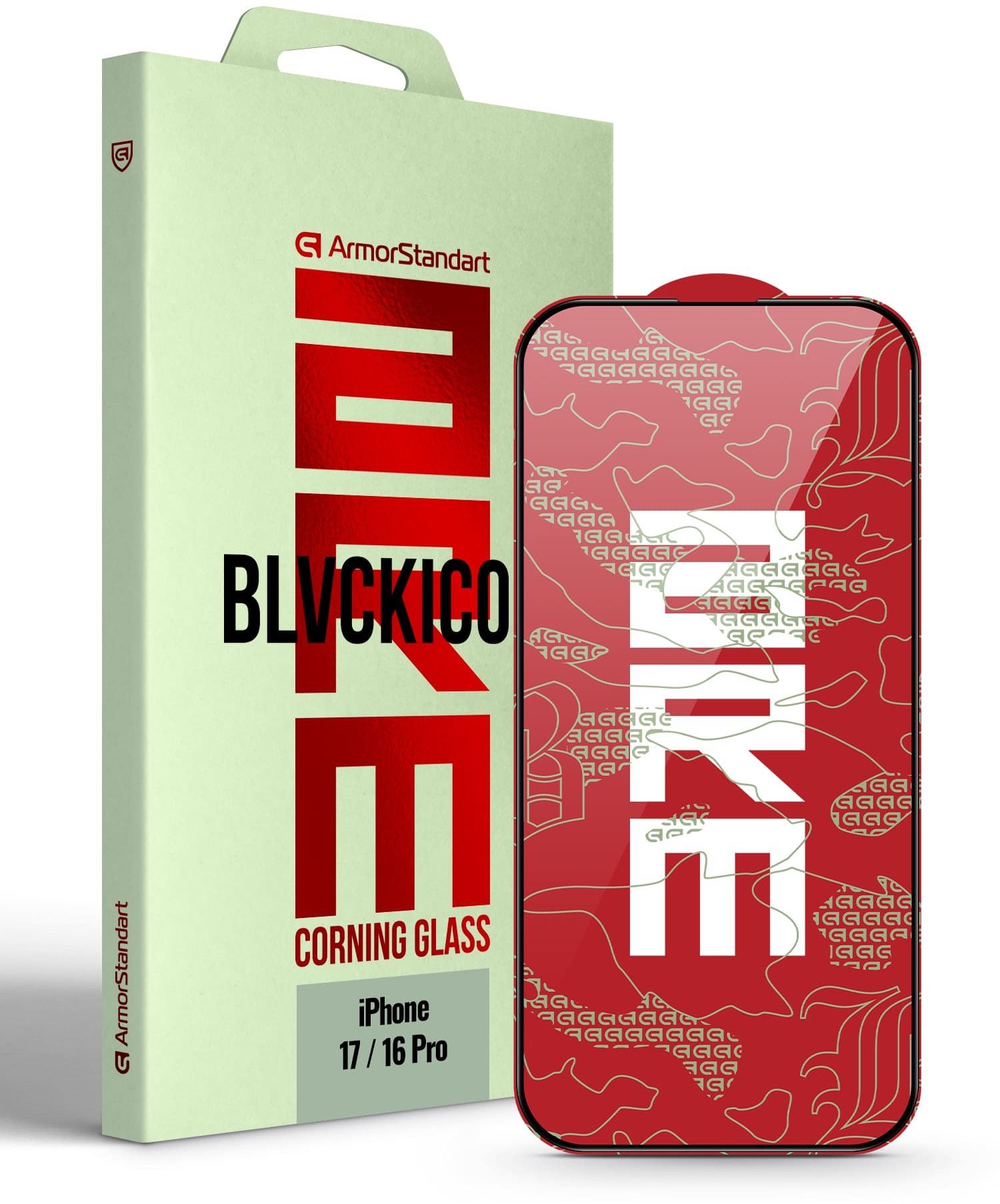 Захисне скло ArmorStandart for Apple iPhone 17 / 16 Pro - Corning Black ...